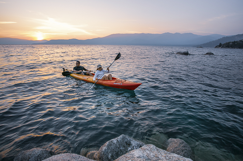 Kayaking en Lake Tahoe - Sand Harbor - Travernicolas
